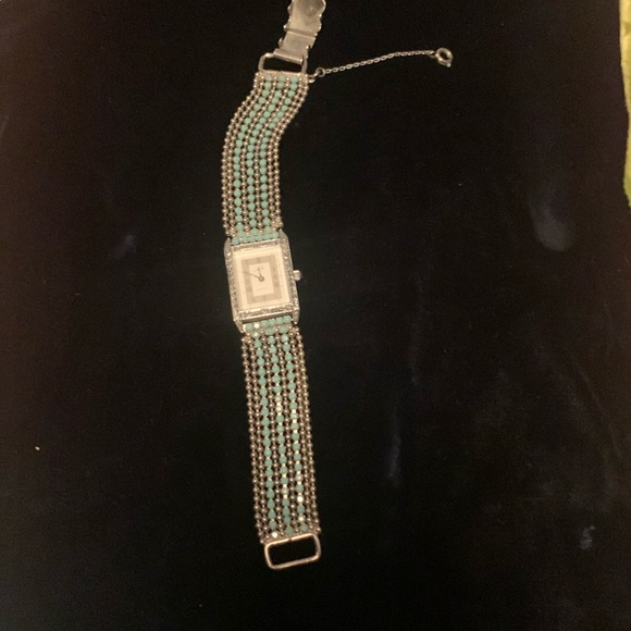 Jewelry | Turquoise And Silver Strand Watch | Poshmark